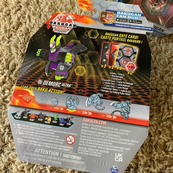 Bakugan | Toys | Bakugan Ultra Demorc Geogan Rising Collectible Action ...